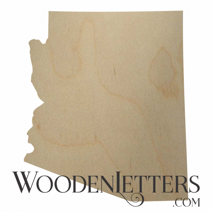 Wooden State Cutouts | USA Wood Cutout | WoodenLetters.com